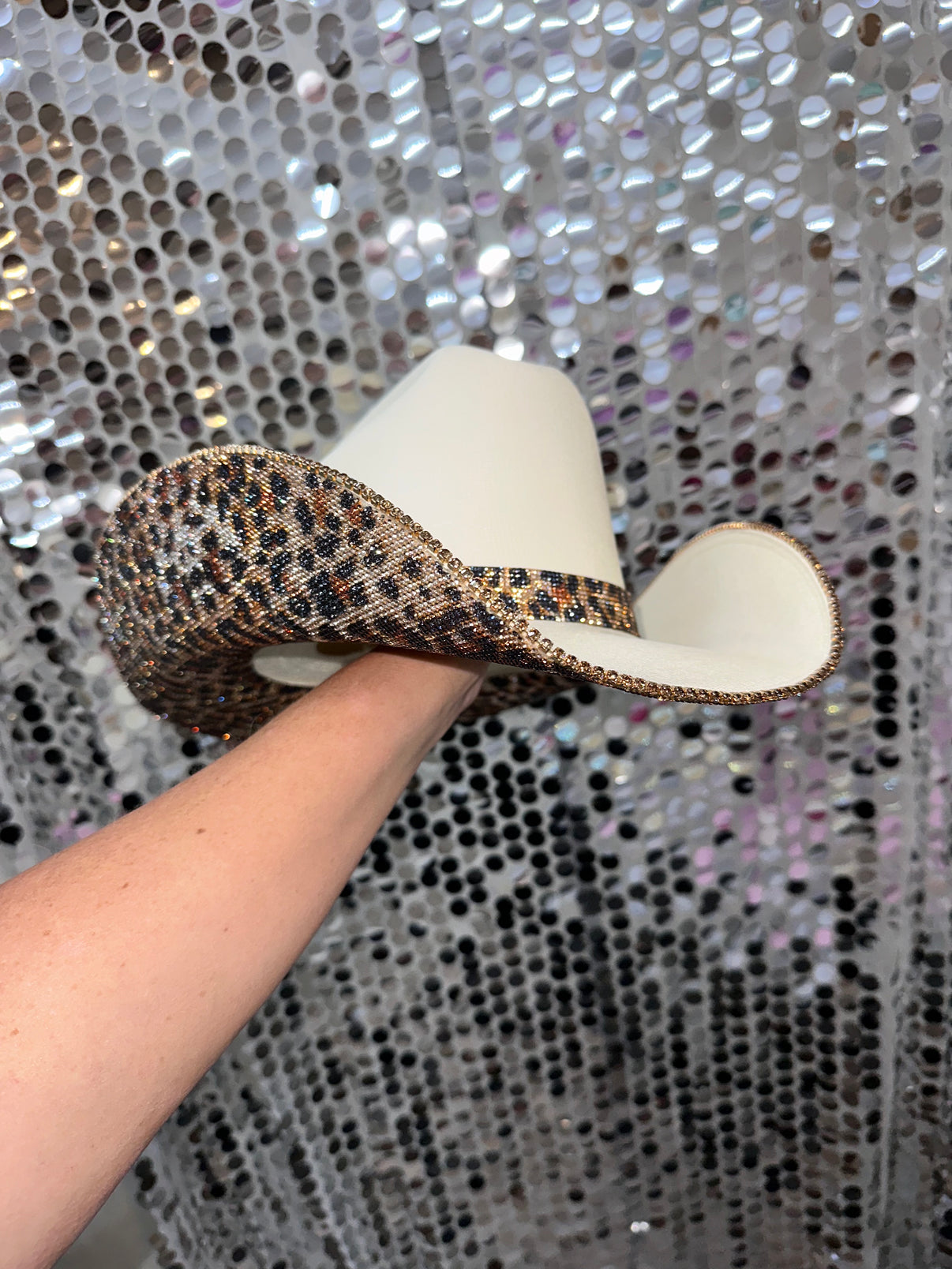 Sand & Leopard Hat (Square Style) – Rhinestone Cowgirl