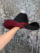 Black Suede & Maroon Rhinestones – Rhinestone Cowgirl